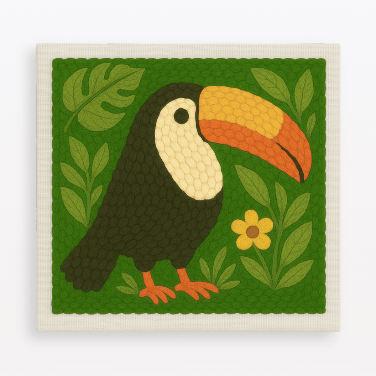 Toucan's Home Punch Needle Kit I DIY Craft Set by Punchora